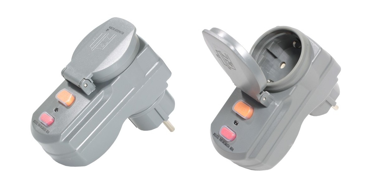 FI-Zwischenstecker, Personenschutzschalter PRCD (Kedu PD331)